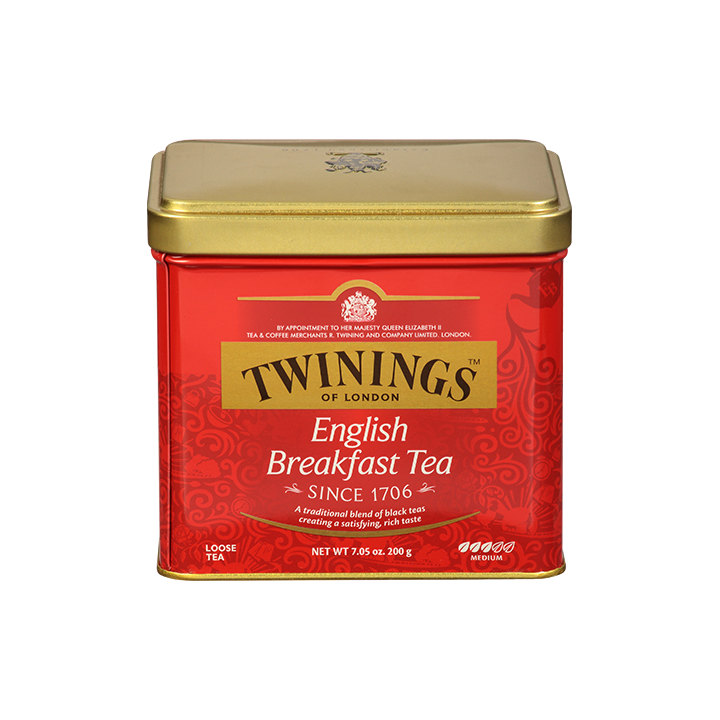 English Breakfast Loose Tea 6/200g tin, case – Twinings North America B2B